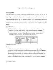 Effective Strategies For Project Risk Management A Guide For Course Hero