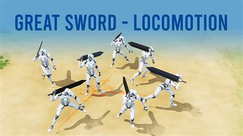 Unreal Engine 5 Great Sword 8 Way Locomotion Animation Blendspace
