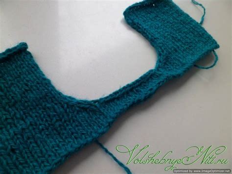 Убавление петель для выреза горловины Вязание спицами Подробный мастер класс с пошаговыми