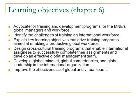 Learning Objectives Chapter 6 Ppt Download