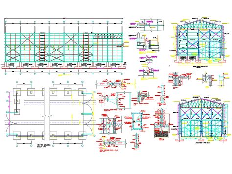 Steel Structure Warehouse In Autocad Cad Download 1 05 Mb Bibliocad