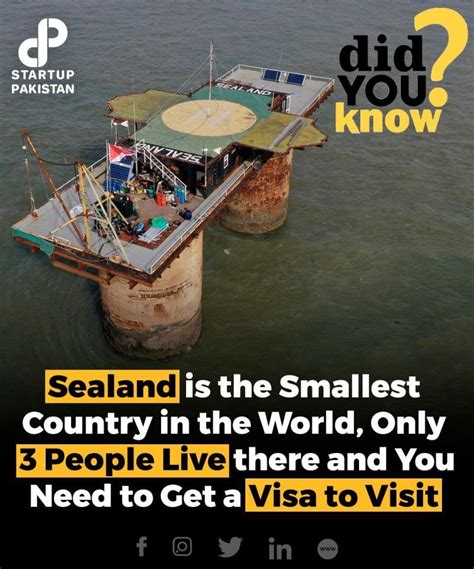 Omer Alvie On Linkedin Sealand Considered The Smallest Country Globally Boasts A Population Of…
