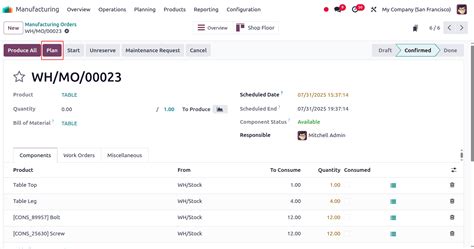 How To Manage Work Orders With Odoo 18 Manufacturing