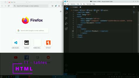 Html 11 Tables Youtube