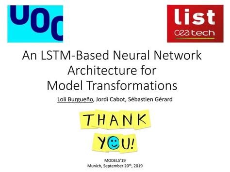 An Lstm Based Neural Network Architecture For Model Transformations Ppt
