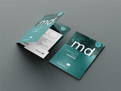 Free Presentation Folder Mockup Behance