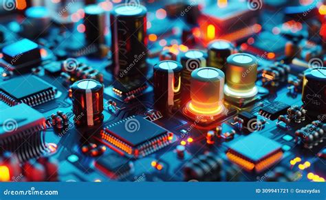 Cpu Power Supply Circuit On The Motherboard Diodes Transistors