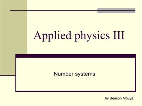 Decimal Binary Octal And Hexadecimal Number Systems Pptx