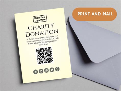 Charity Donation Fund QR Code Scan Sign Venmo Paypal Cash App Zelle Go Fund Me Donations Fully