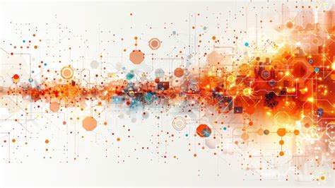 Abstract Data Flow Complex Circuit With Digital Technology Style Design