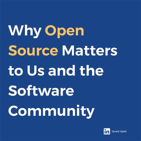 Opensource Innovation Collaboration Techcommunity Softwaredevelopment Javed Iqbal