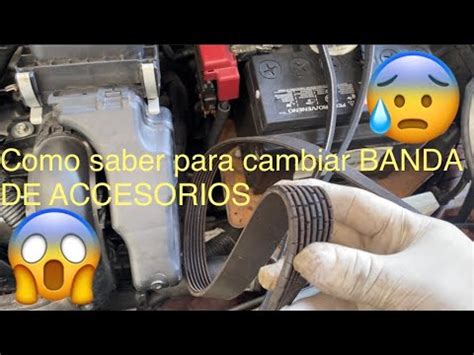 Cómo Cambiar Banda De Accesorios 🚙 Youtube