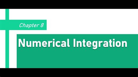 Numerical Integration YouTube