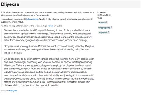 Här är Hemsidan Som Visar Hur Det är Att Ha Dyslexi