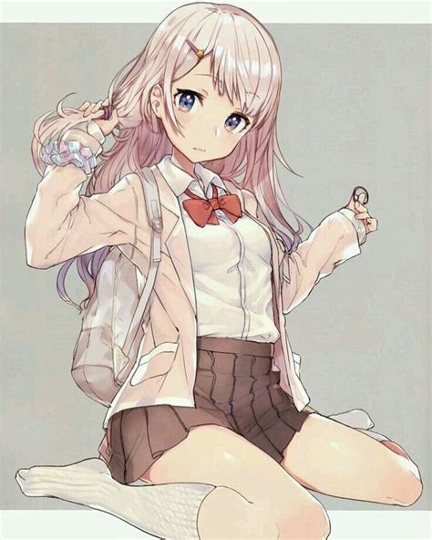 일본 애니메이션 귀여운 여자 소녀 캐릭터 이미지 Ilustrasi Karakter Gambar Karakter Gambar