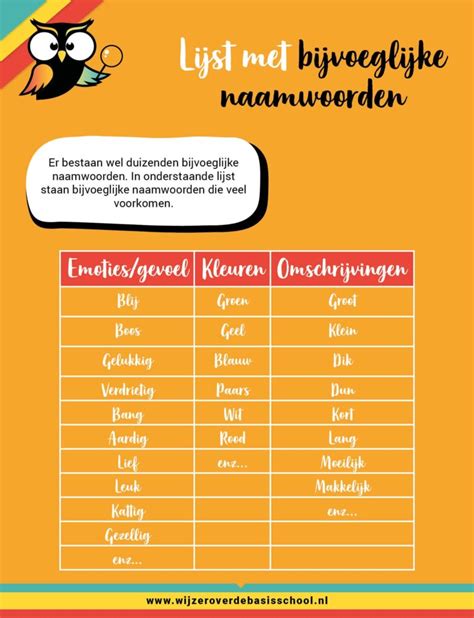 Wat Is Een Bijvoeglijk Naamwoord Voorbeelden Uitleg En Oefenen Pdf