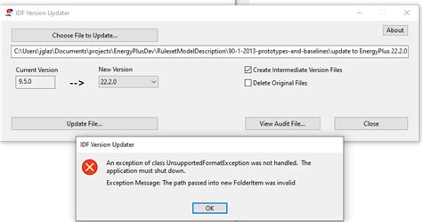 Idfversionupdater Too Long Path · Issue 9620 · Nrelenergyplus · Github