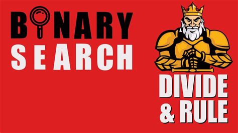 Binary Search Algorithm Divide And Conquer Youtube