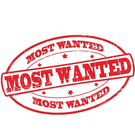 Most Wanted Will Rectangular Sign Vector Will Rectangular Sign Png
