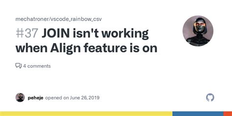 join isn t working when align feature is on · issue 37 · mechatroner vscode rainbow csv · github