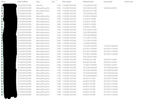 how can i import file names and properties into excel r excel