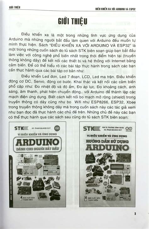 Sách Điều Khiển Xa Với Arduino And Esp32 Fahasacom