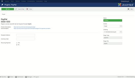 JoomISP Paypal Plugin