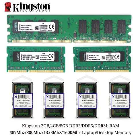 New Kingston 2gb4gb8gb Ddr2 667800mhz Ddr3 13331600mhz Desktop Ram