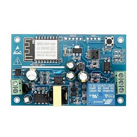 ac 220v esp8266 wifi relay module iot smart home cellphone app remote