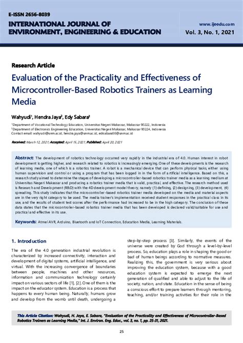 Pdf Evaluation Of The Practicality And Effectiveness Of