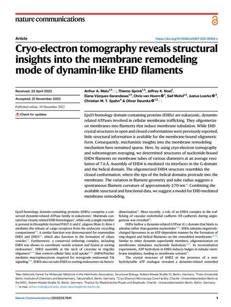 Pdf Cryo Electron Tomography Reveals Structural Insights Into The Membrane Remodeling Mode Of