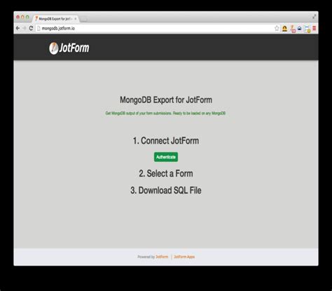 Jotform Mongodb Export Integration Data Management Integrations