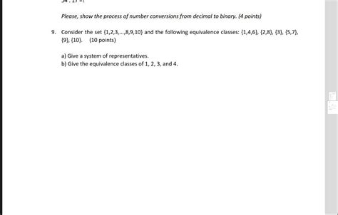solved 9 consider the set {1 2 3 … 8 9 10} and the