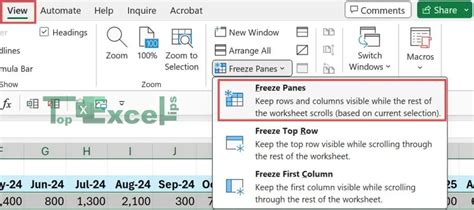How To Freeze A Row In Excel That Is Not The Top Row You Deserve To Know Excel Everything At