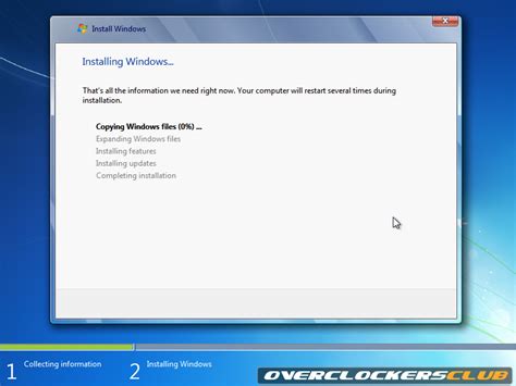 How To Install Windows 7 Guide Overclockers Club