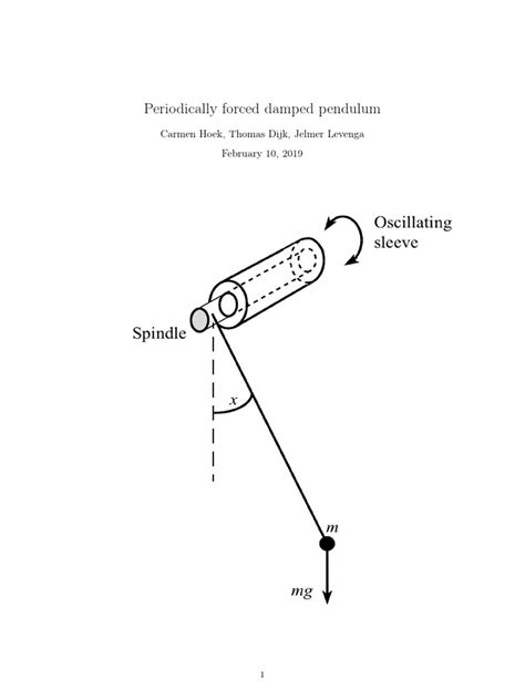 Periodically Forced Damped Pendulum Pdf Acceleration Pendulum