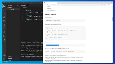 Instalar Json Server En Visual Studio Code Youtube