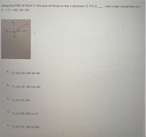 solved using this fbd of point c the sum of forces in the