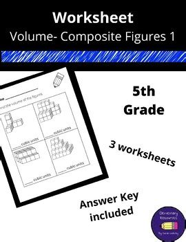 Worksheets Finding Volume Of A Composite Figure TPT