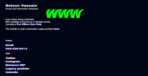Screensaver Portfolio Css Nectar Web Design Awards Css Gallery