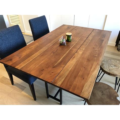 Crate And Barrel Origami Drop Leaf Rectangular Dining Table Aptdeco