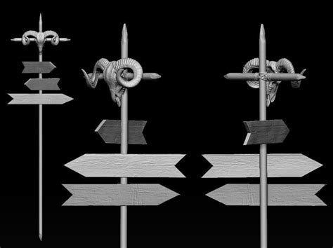 Pointer Ram Skull 3d Model 3d Printable Cgtrader