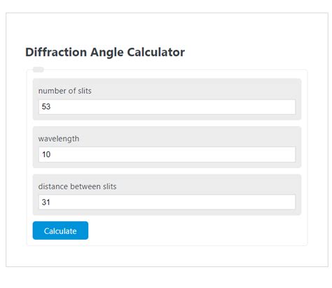 Diffraction Angle Calculator Calculator Academy