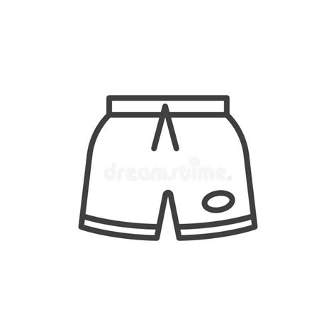 泳裤线图标 向量例证 插画 包括有 理想 符号 线性 图象 编辑可能 徽标 短裤 图表 272149588