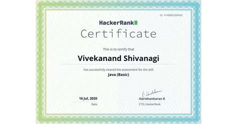Vivekanand Shivanagi On Linkedin Hackerrank Javaprogramming Java8