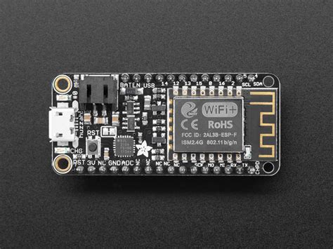 Buy Adafruit Assembled Adafruit Feather Huzzah With Esp8266 With