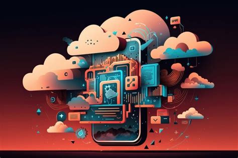 Premium Photo Abstract Cloud Computing And Technology Concept Art