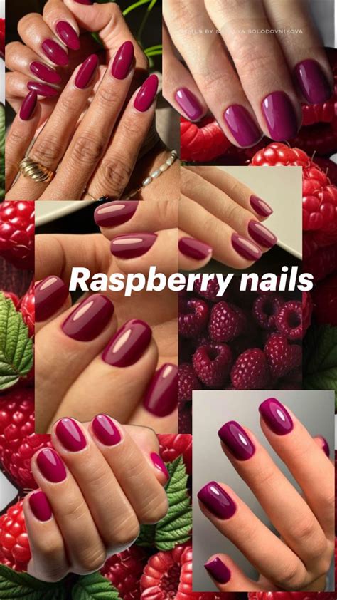 Raspberry Nails Raspberry Nails Plain Nails Berry Nails