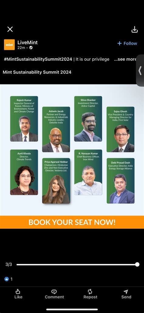 Narayan Kumar On Linkedin Mintsustainabilitysummit2024