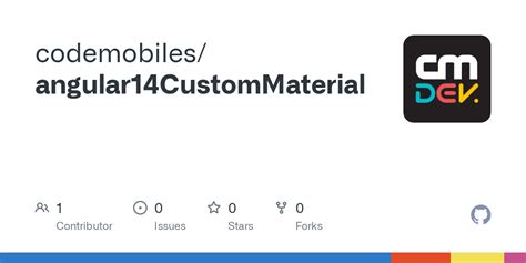 Github Codemobiles Angular Custommaterial